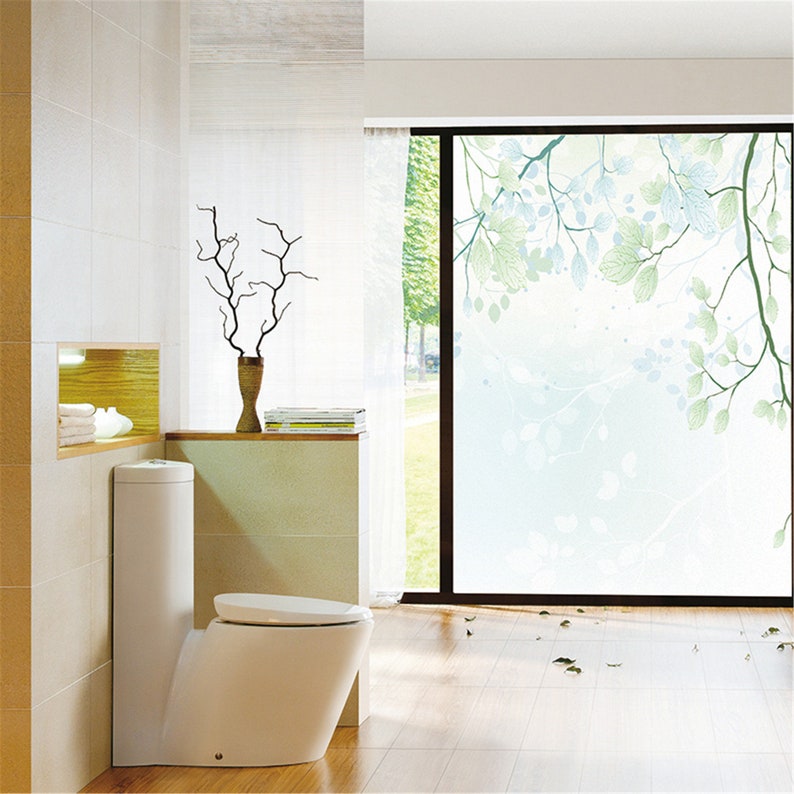 Custom Size Electrostatic Window Sticker Green Trees - Etsy