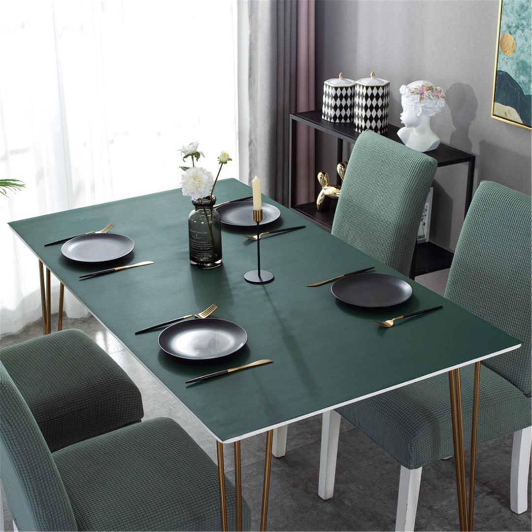 Odorless Waterproof Oil Proof Heat-resistant Leather Tablecloth Coffee ...