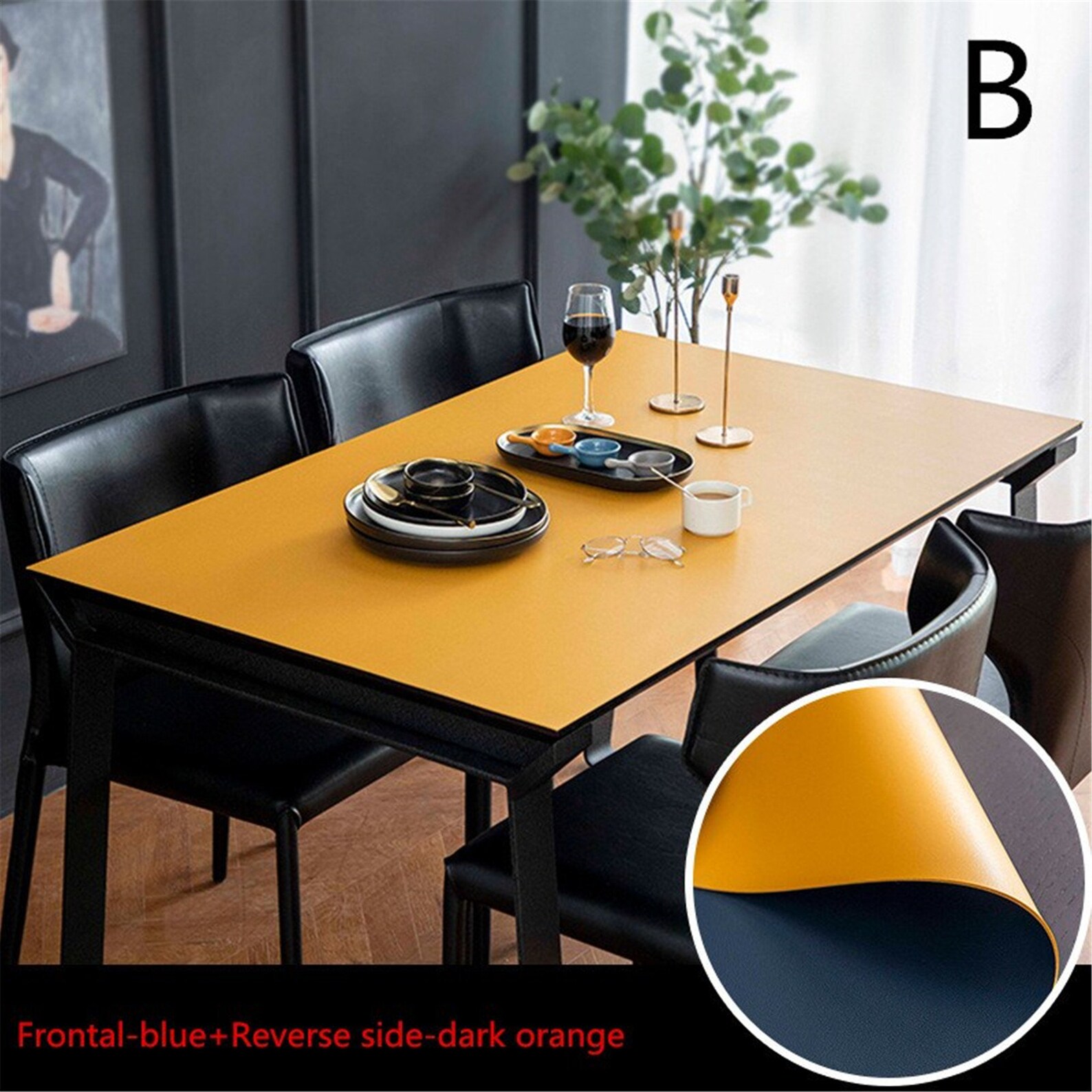 Leather Tablecloth Waterproof Oil-proof Custom Made Nordic - Etsy