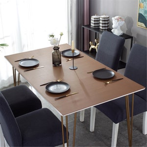 Odorless Waterproof Oil Proof Heat-resistant Leather Tablecloth Coffee ...