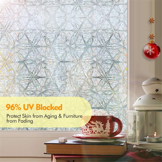 Vinyl Privacy Window Film Crystal Diamond Stained Glass Film | Etsy