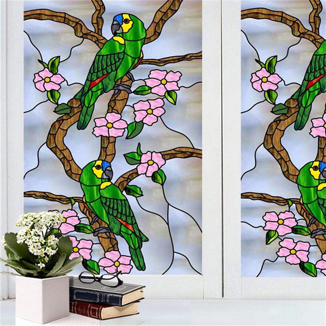 Window Film Stained Glass Stickerscustom Size Static - Etsy