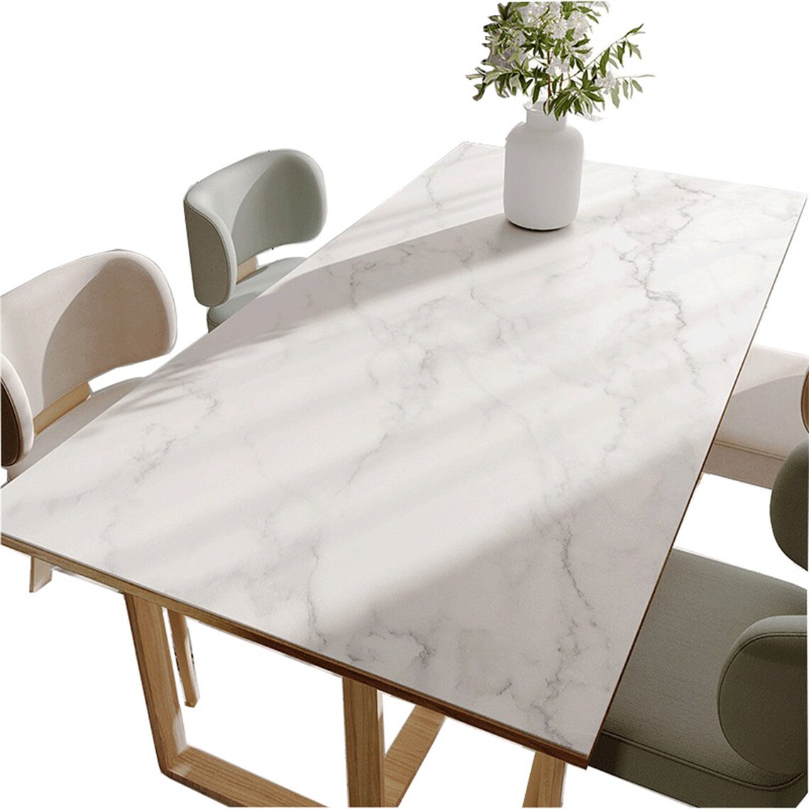 Marble Pattern Tablecloth Custom Square Rectangle Table Cover - Etsy