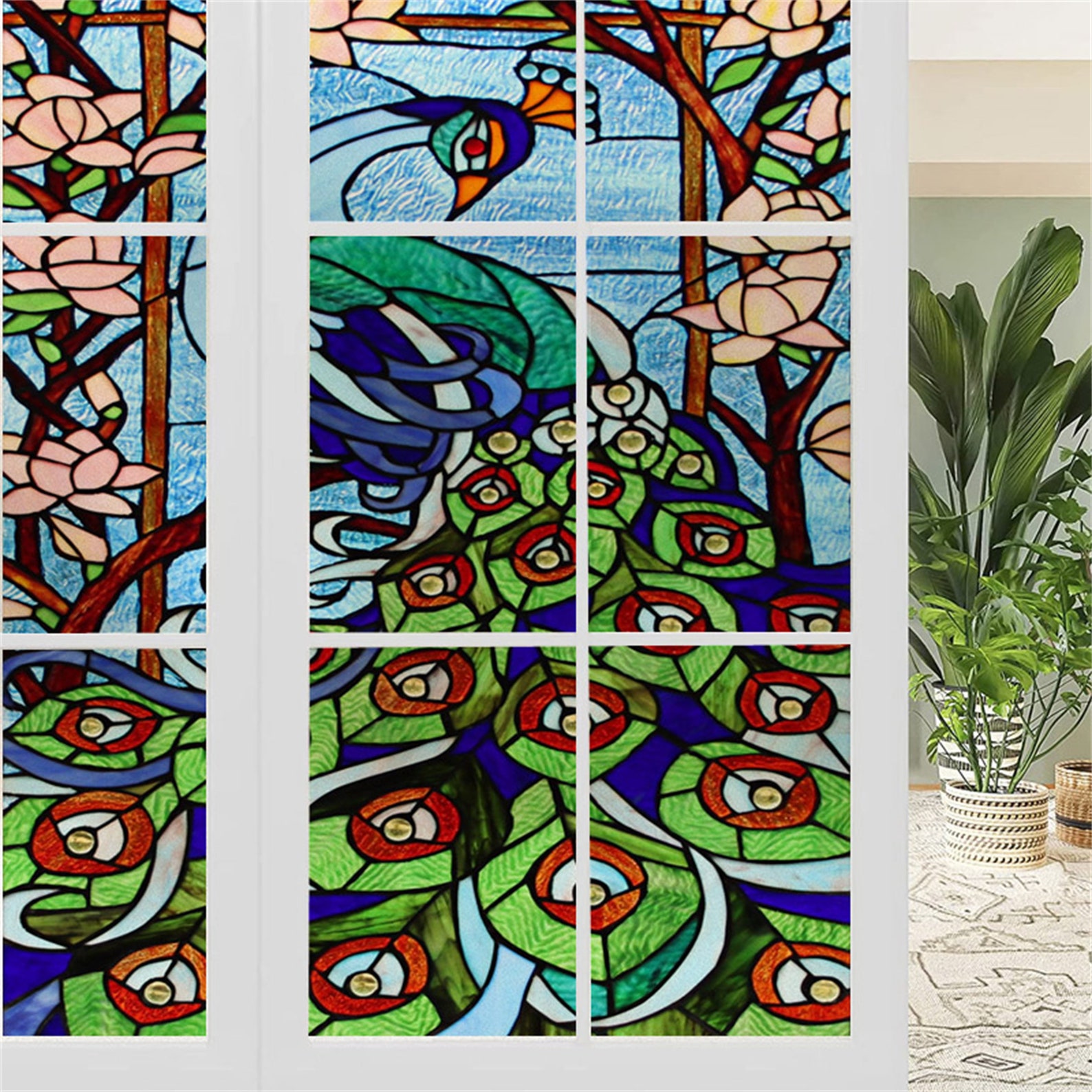 Window Film Stained Glass Stickerscustom Size Static - Etsy