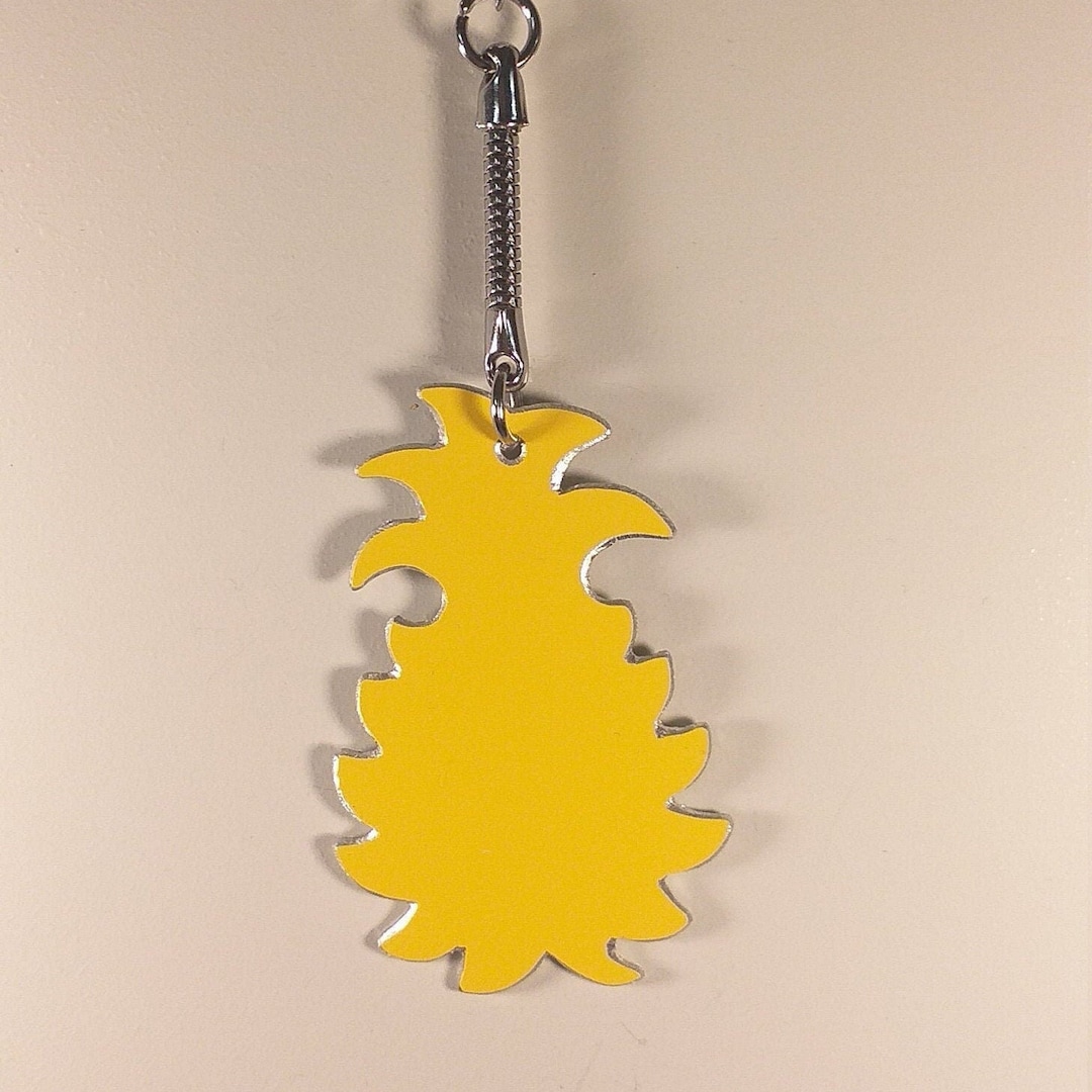 Pineapple Key Ring Recycled Aluminum Cut and Engraved by Hand New ...