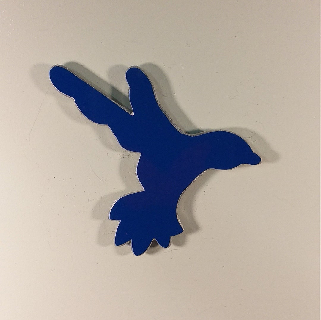 Imán colibrí aluminio reciclado cortado a mano upcycling - Etsy España
