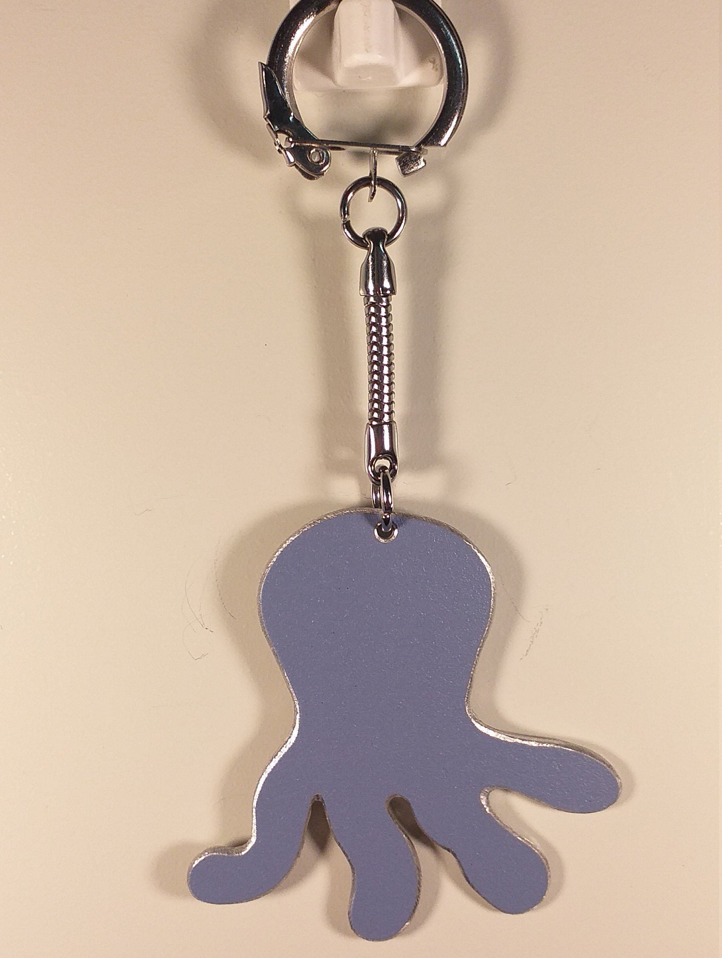 Recycled Aluminum Octopus Keyring Cut and Engraved by Hand - Etsy