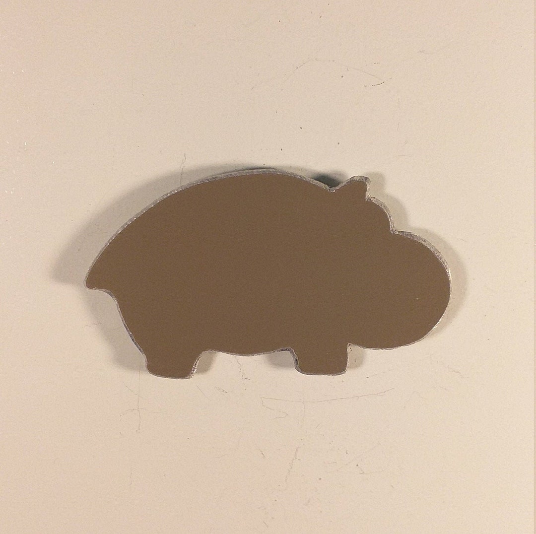 Hippopotamus Magnet Recycled Aluminum Hand Cut New Upcycled Metal - Etsy