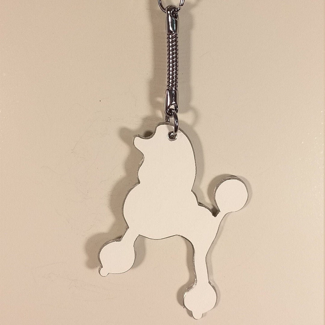 Poodle Dog Key Ring Recycled Aluminum Cut and Engraved by Hand New ...