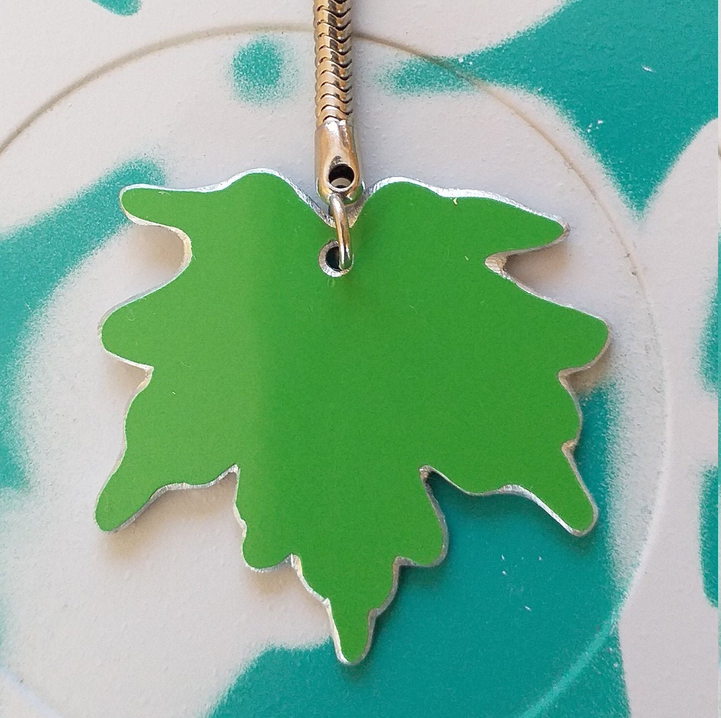 Maple Leaf Key Ring Recycled Aluminum Cut and Engraved by Hand ...