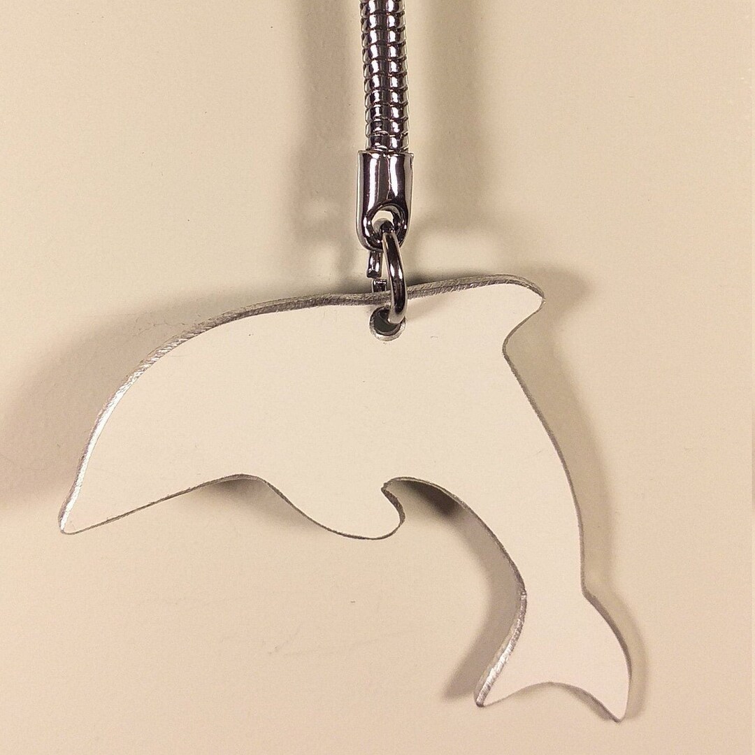 Dolphin Key Ring Recycled Aluminum Cut and Engraved by Hand New ...