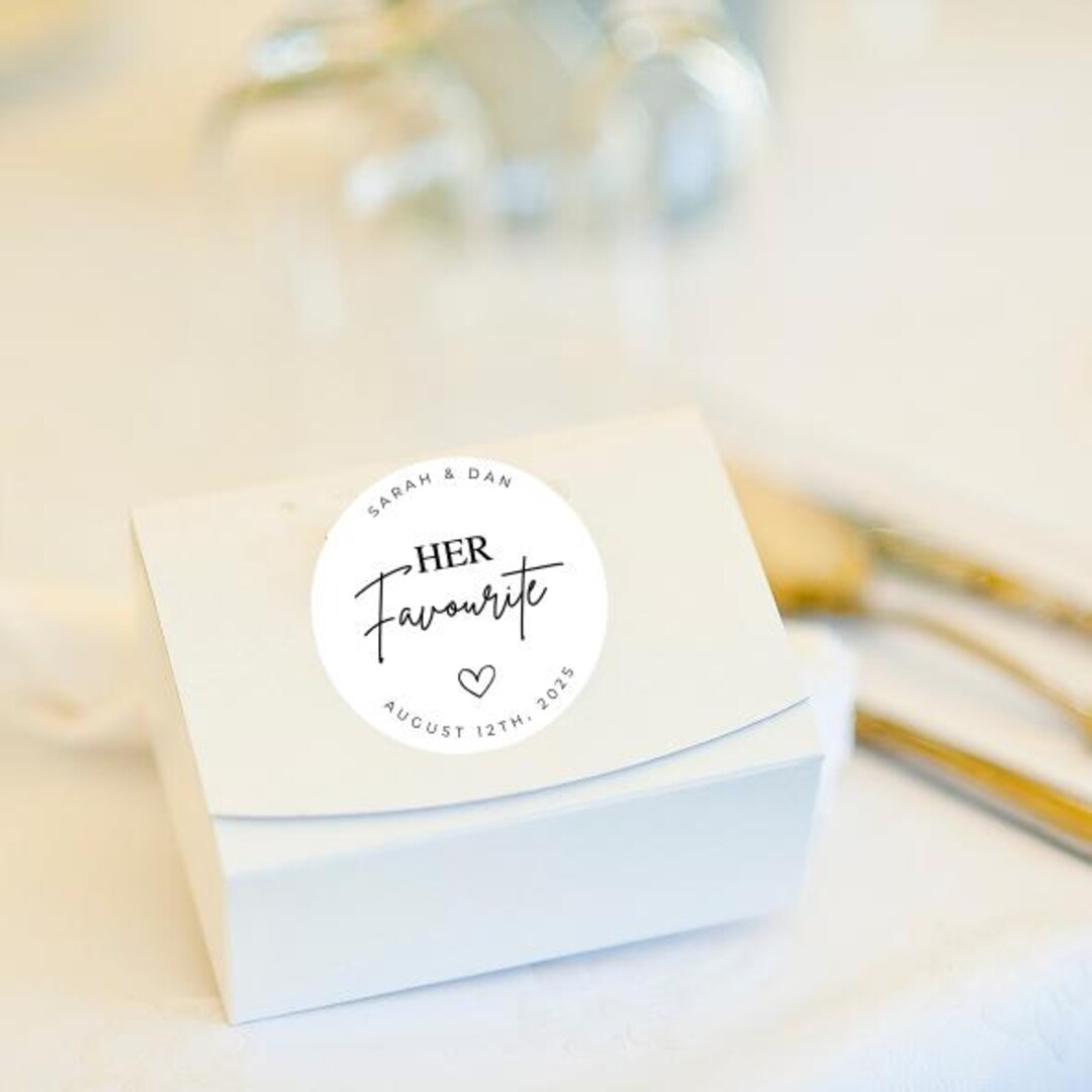 Personalised Wedding Favour Stickers-custom Wedding Party Gift Stickers ...
