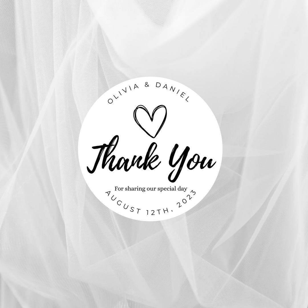 Personalised Wedding Favour Stickers-custom Wedding Party Gift Stickers ...