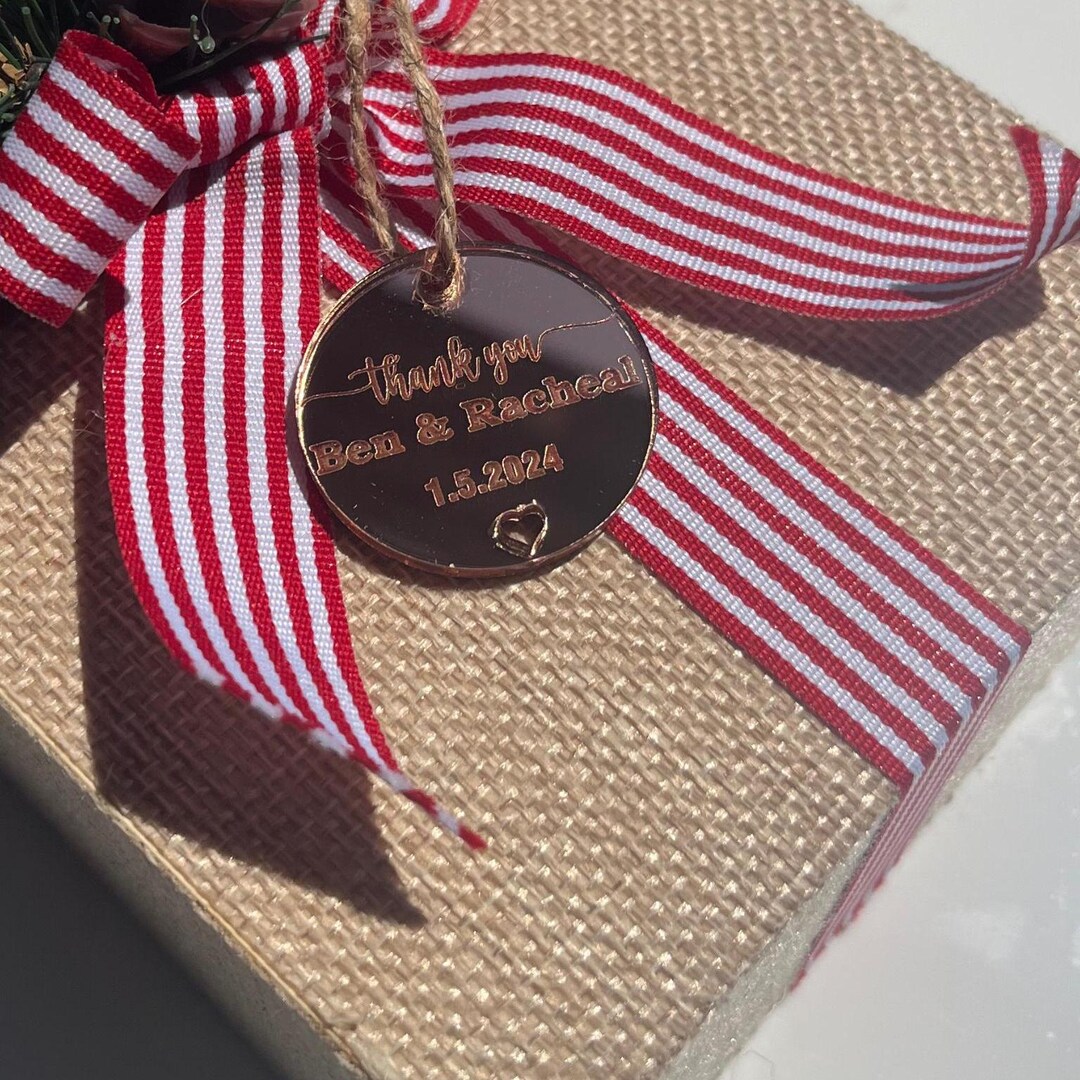 Personalised Round Gift Tags - Wedding Favours Tags-gift Tags - Label ...
