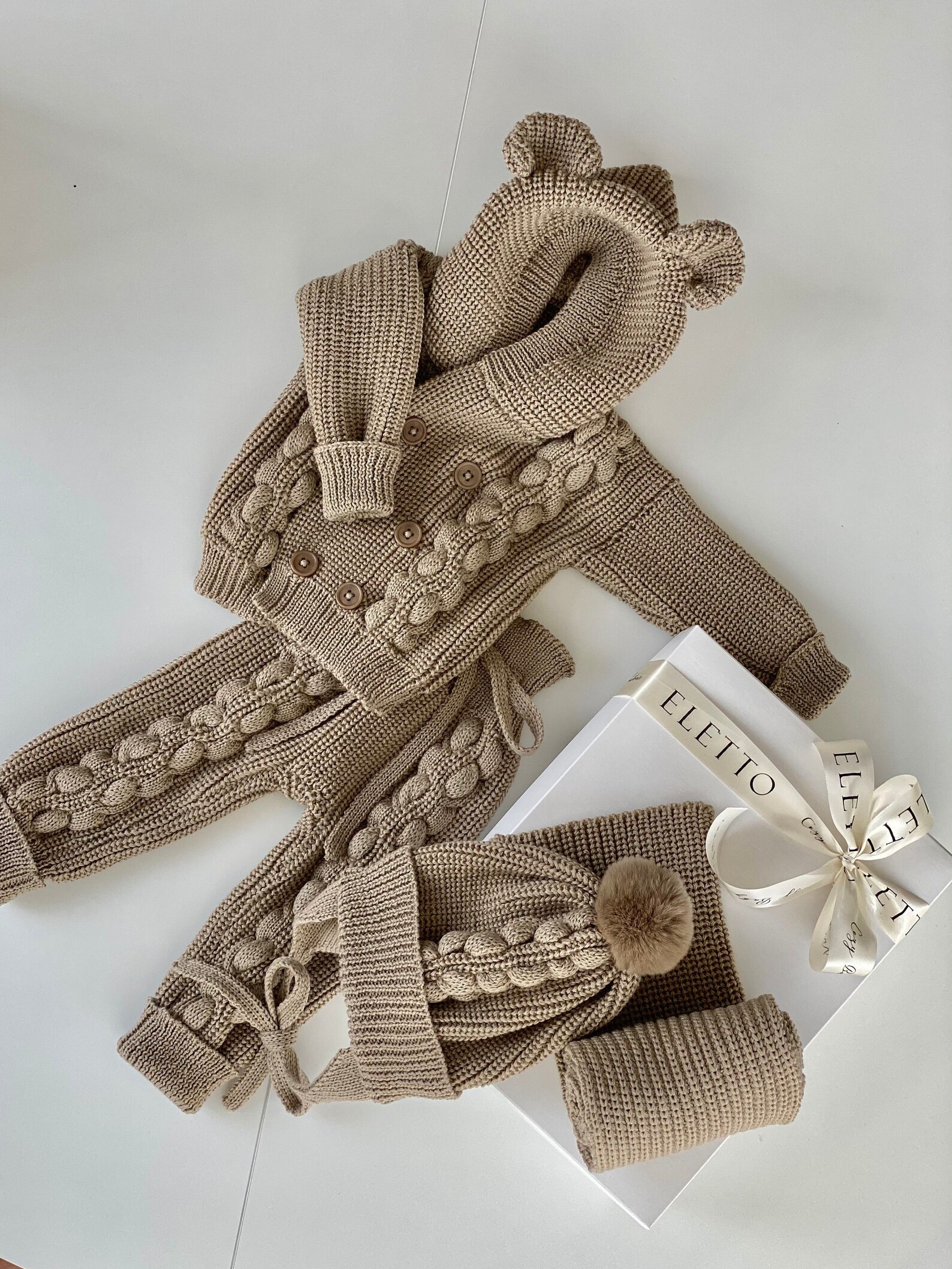 Wool Baby Suit - Knitted Baby Set - Baby Knitted Jacket - Toddler Wool ...