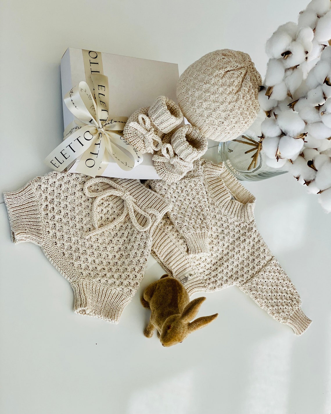 Baby Newborn Set Baby Knitted Outfit Newborn Sweater - Etsy