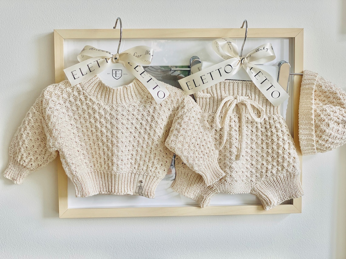 Baby Newborn Set Baby Knitted Outfit Newborn Sweater - Etsy