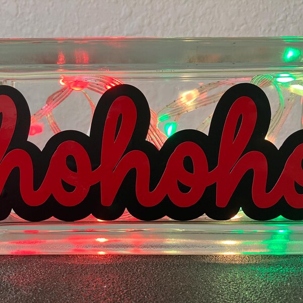 Christmas Vinyl Decals for Glass Blocks - Etsy