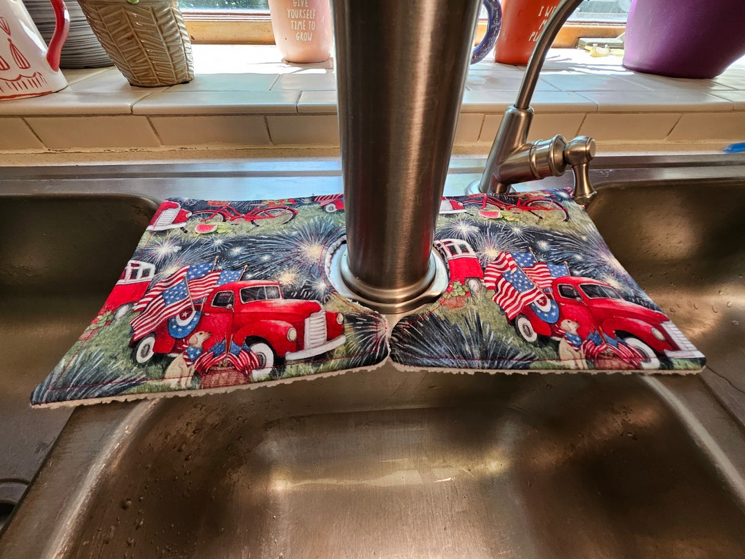 Kitchen Faucet Drip Catcher, Faucet Splash Catcher, Kitchen Sink Splash ...