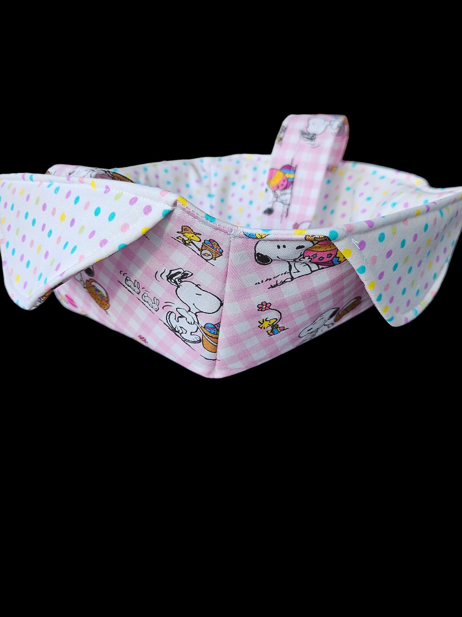 Snoopy and Woodstock Large Easter Basket, Peanuts Easter Basket, Pink ...