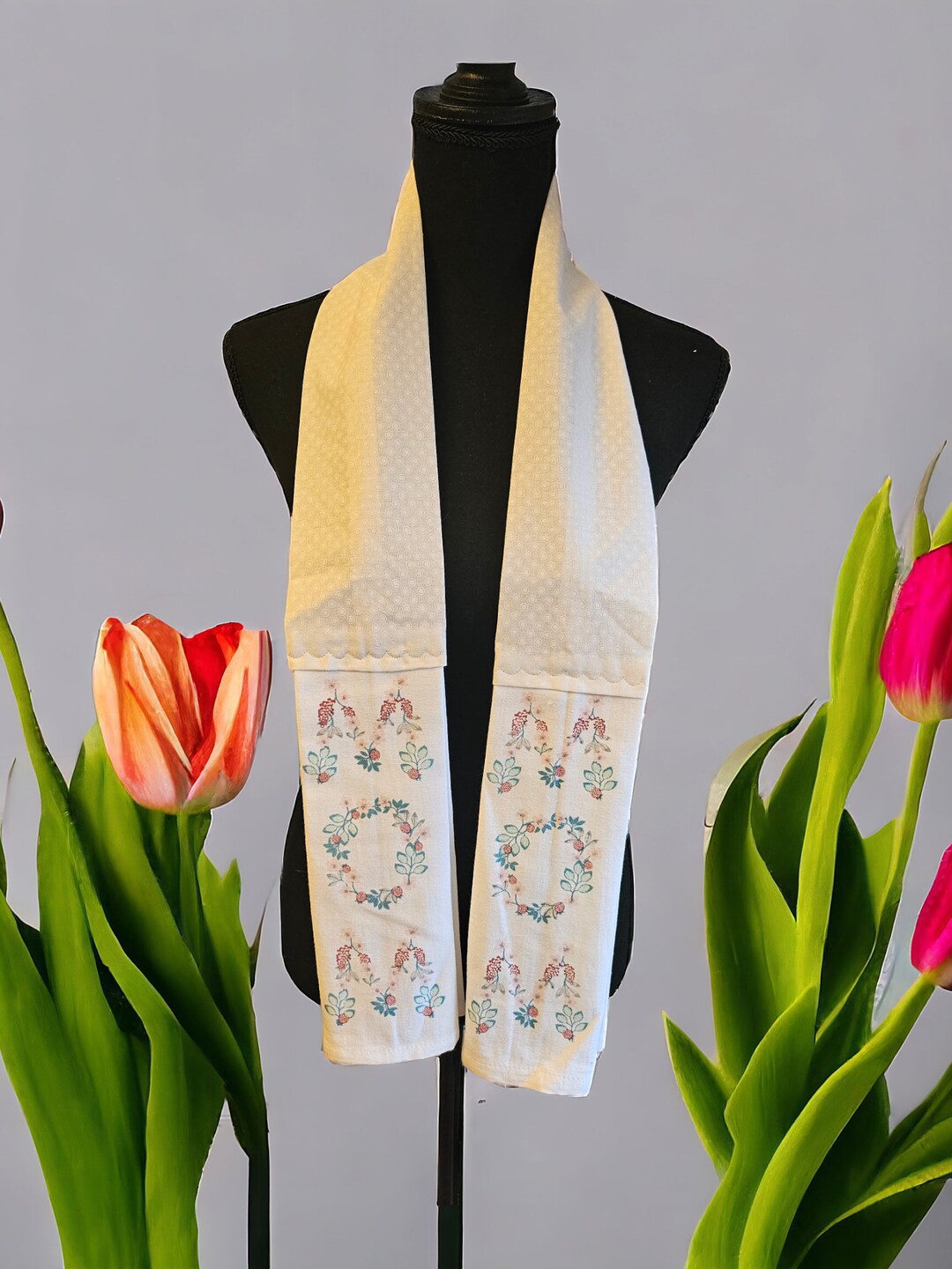 Kitchen Towels, Kitchen Boas, Tea Towels, Spring Theme Dishtowels, Neck ...