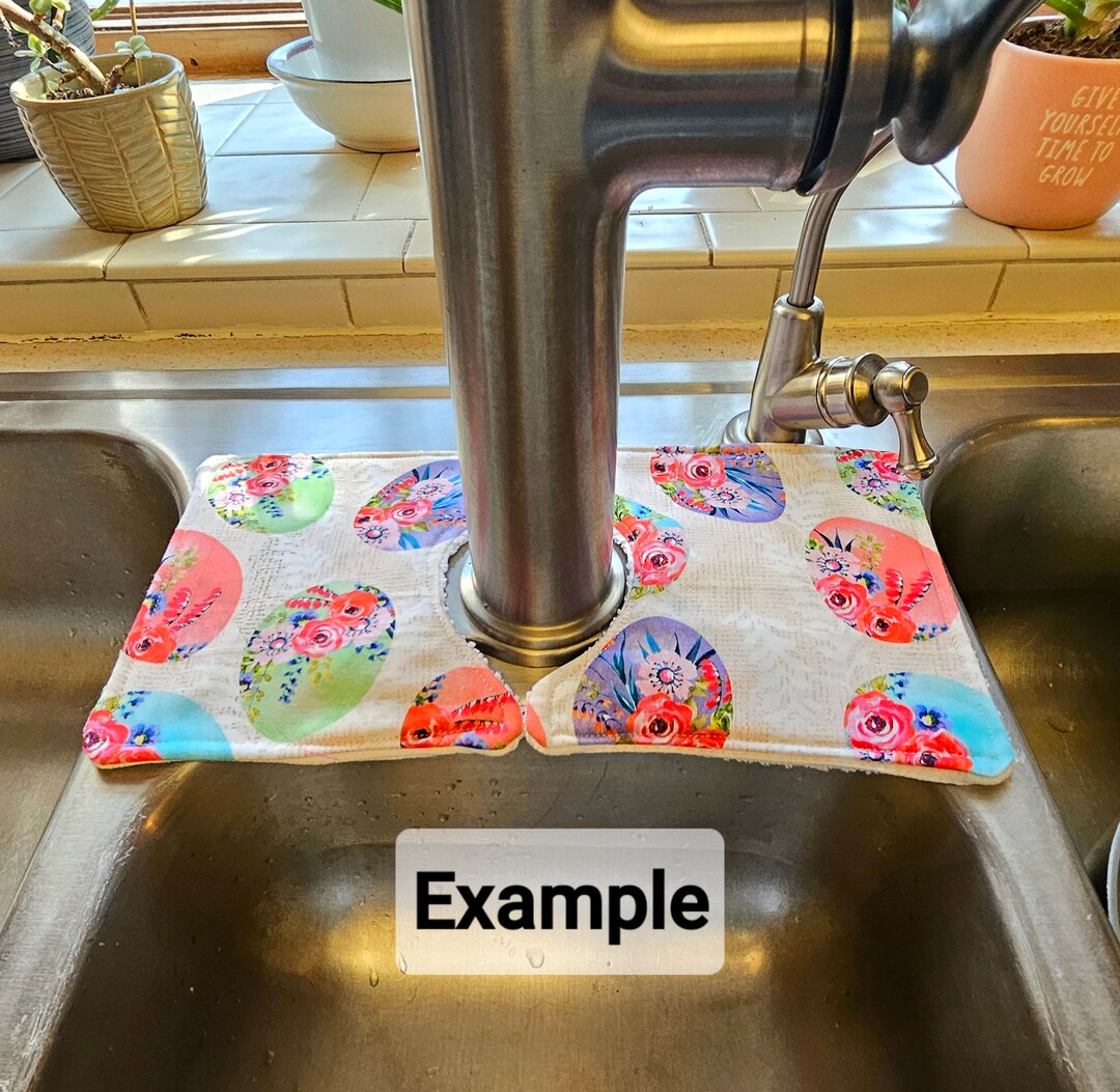 Christian Sink Faucet Drip Catcher, Faucet Splash Catcher, Kitchen Sink ...