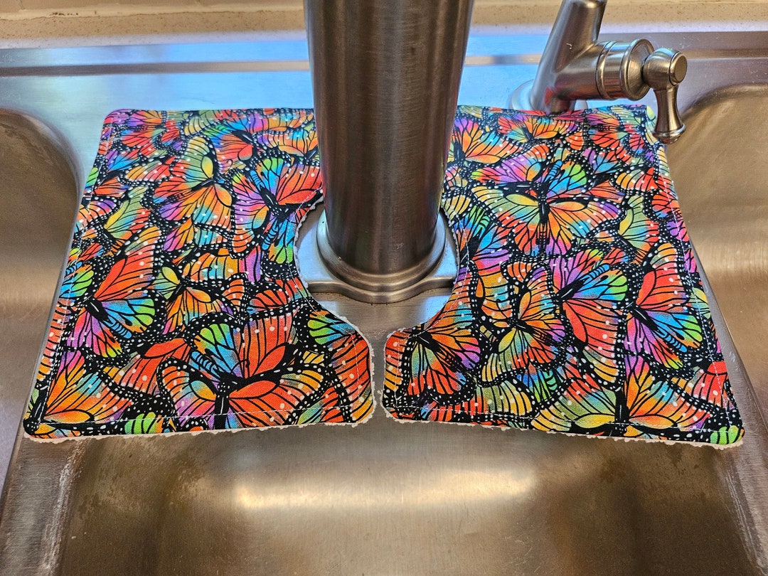 Drip Water Catcher, Butterflies Faucet Splash Catcher, Kitchen Sink ...