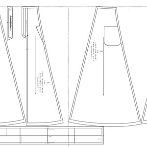 Midi Paneled Skirt Sewing Pattern: Flared Design, Plus Size (PDF ...