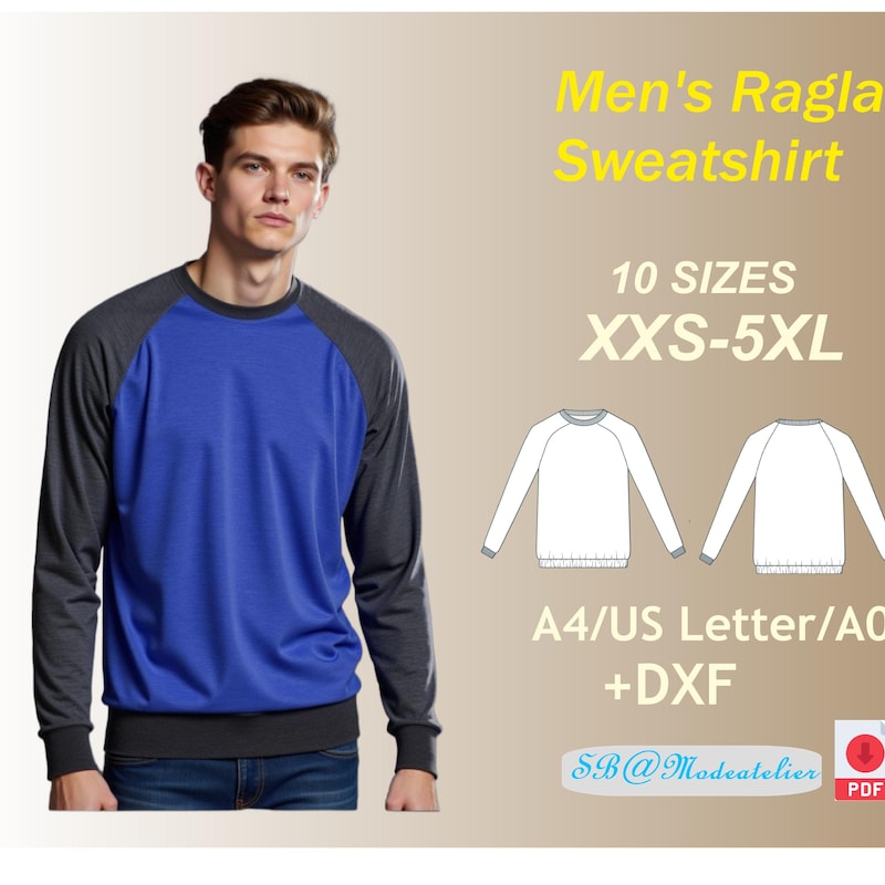 Pdf Pattern Raglan Coat - Etsy