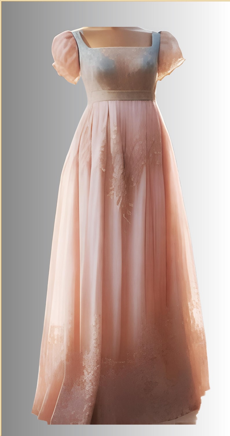 Bridgerton Regency Dress Sewing Pattern: Evening Gown, Plus Size (PDF ...
