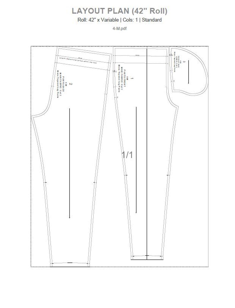 Men's Sweatpants Sewing Pattern: Loose Fit Joggers (XXS-10XL) (PDF ...