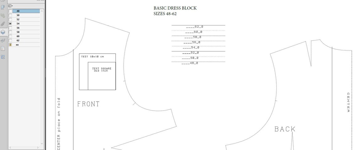 Basic Dress Block for Plus Sizes, Plus Size Sewing Pattern| Basic ...