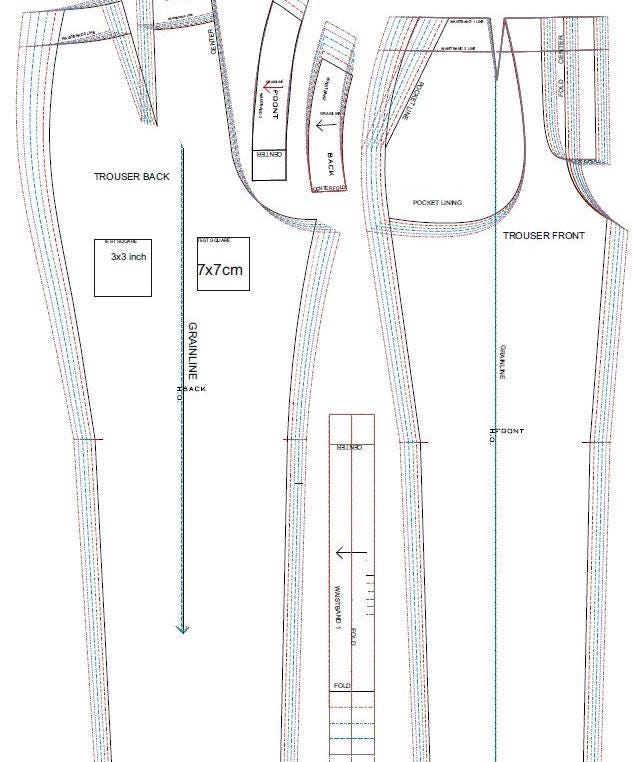 Women's Classic Pants Sewing Pattern: High/low Waist (PDF Pattern) - Etsy