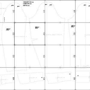 Basic Bodice Block Sewing Pattern: 4 Sleeves, 6 Collars (PDF Pattern ...