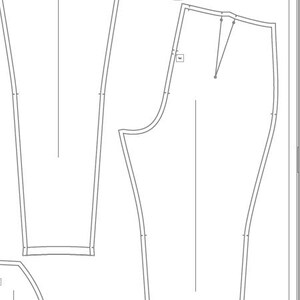 Tapered Leg Pleated Trousers Sewing Pattern: High Waist (XXS-10XL) (PDF ...
