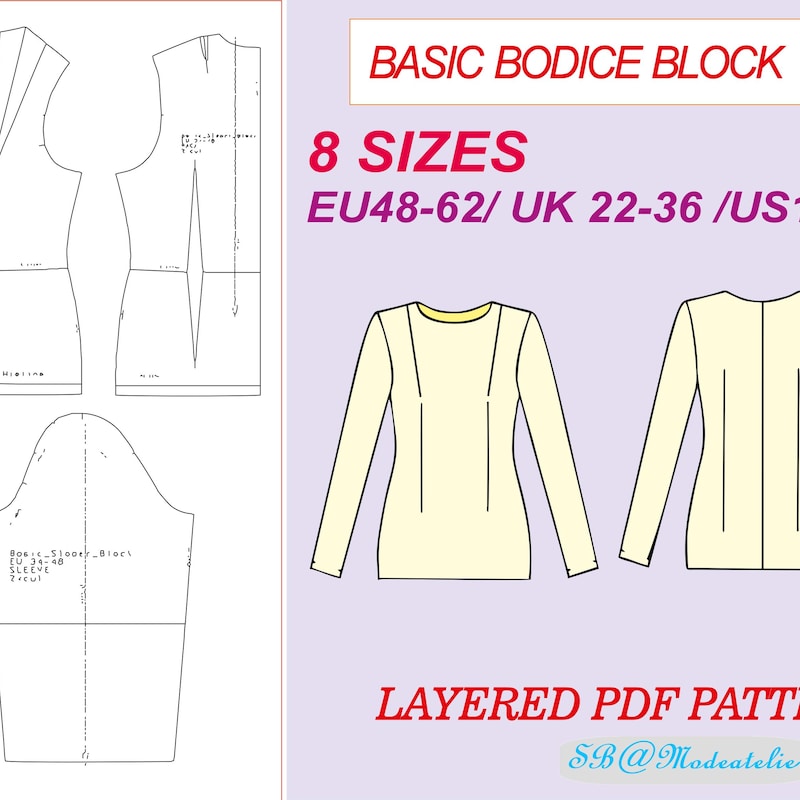 Bodice Block - Etsy