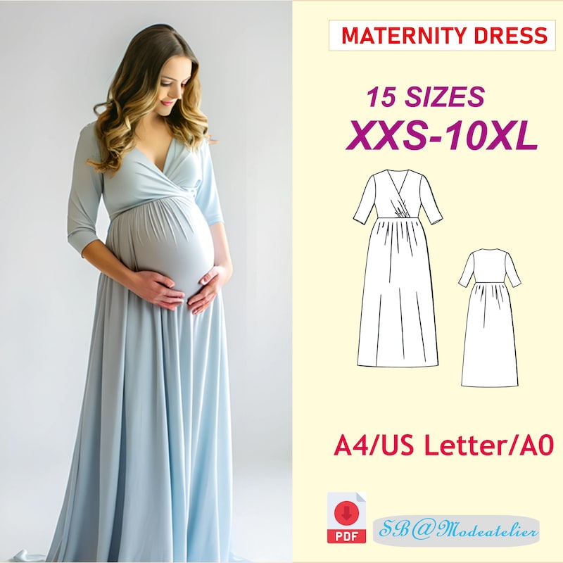 Maxi Dress Pattern - Etsy