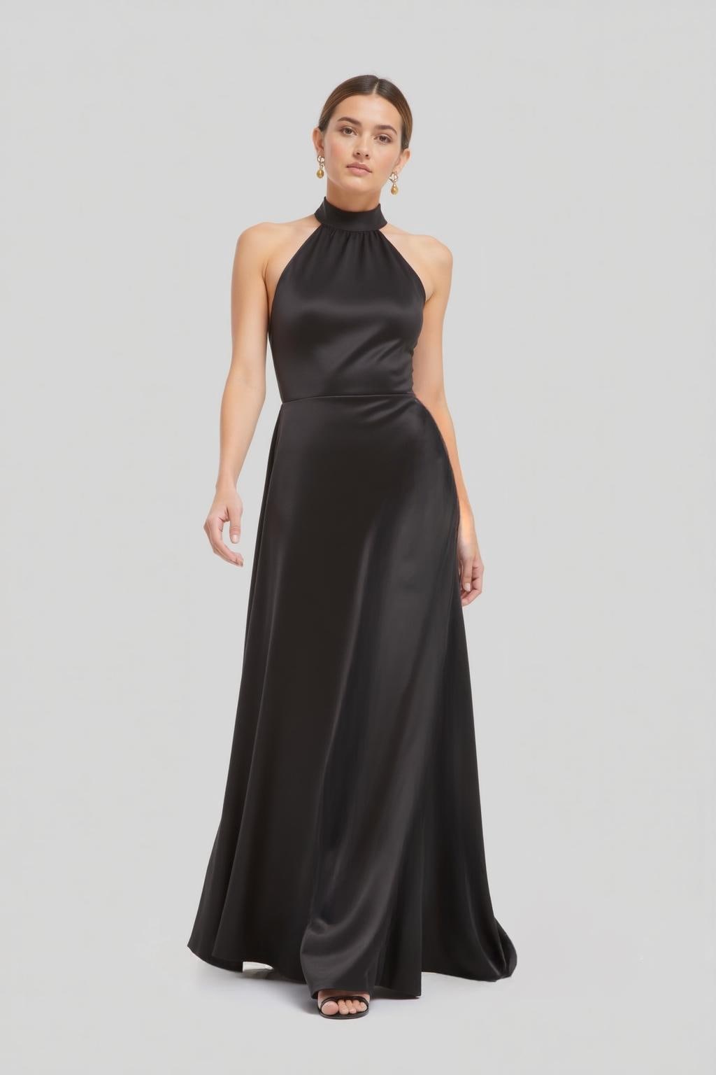 Halter Neck Maxi Dress Sewing Pattern: Plus Size Evening Gown (XXS-10XL ...