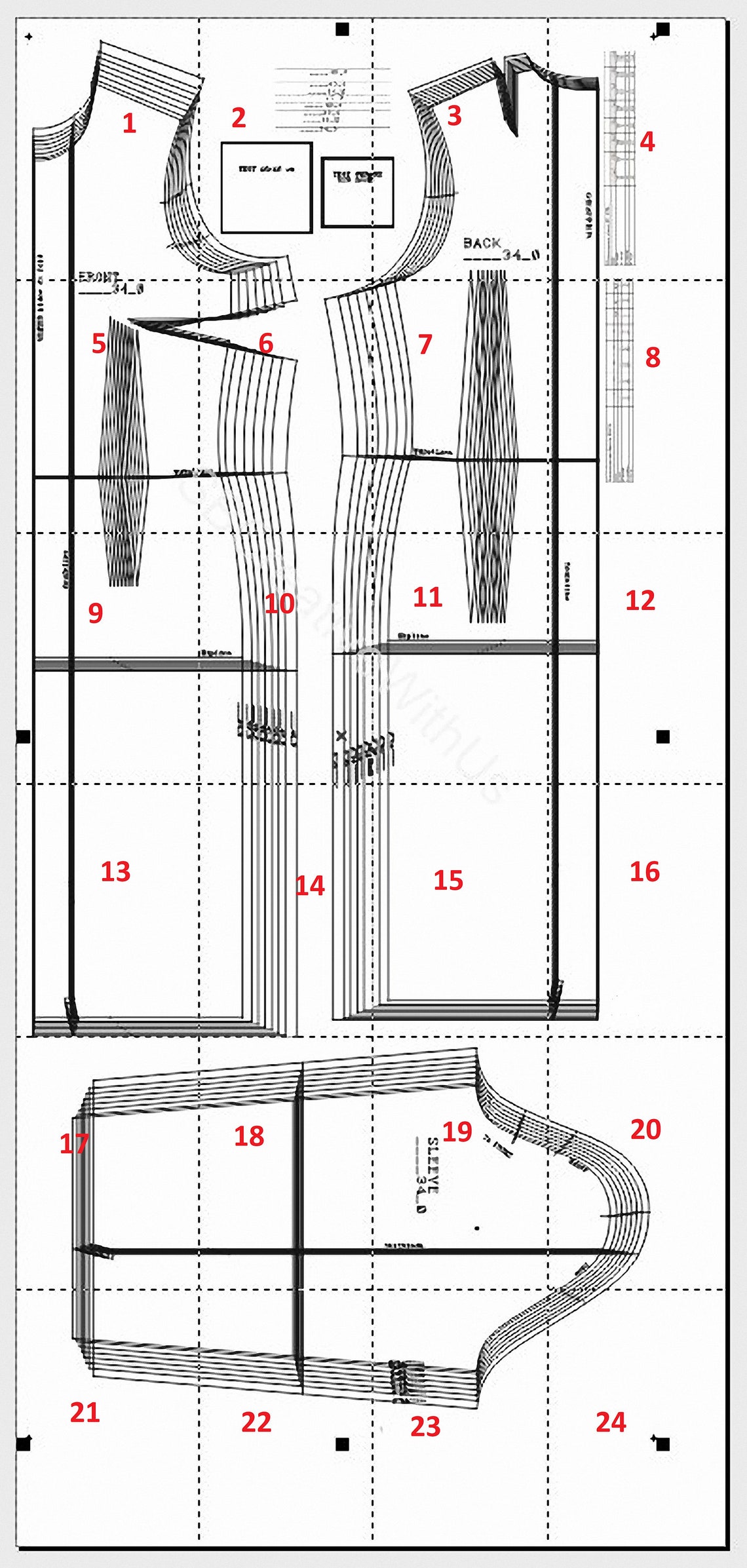 Basic Dress Block for Plus Sizes, Plus Size Sewing Pattern| Basic ...