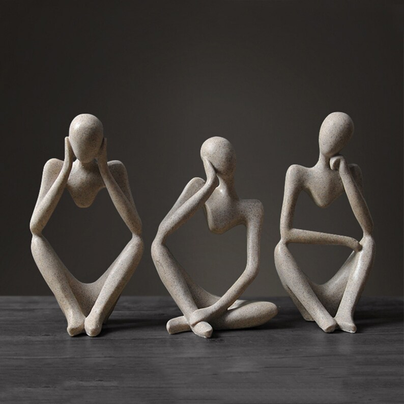 Stone Abstract Thinker Home Ornament Gift Boho Home Decor - Etsy