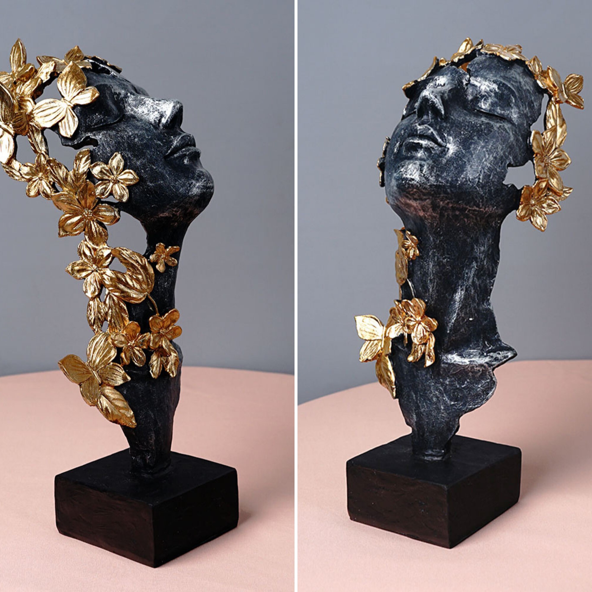 Abstract Face Sculpture Bust Statue Face Sculpture - Etsy UK