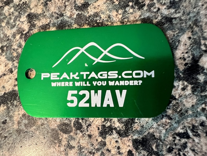 NH 52 WAV Peak Tags - Track Your Progress Hiking New Hampshire's 52 ...