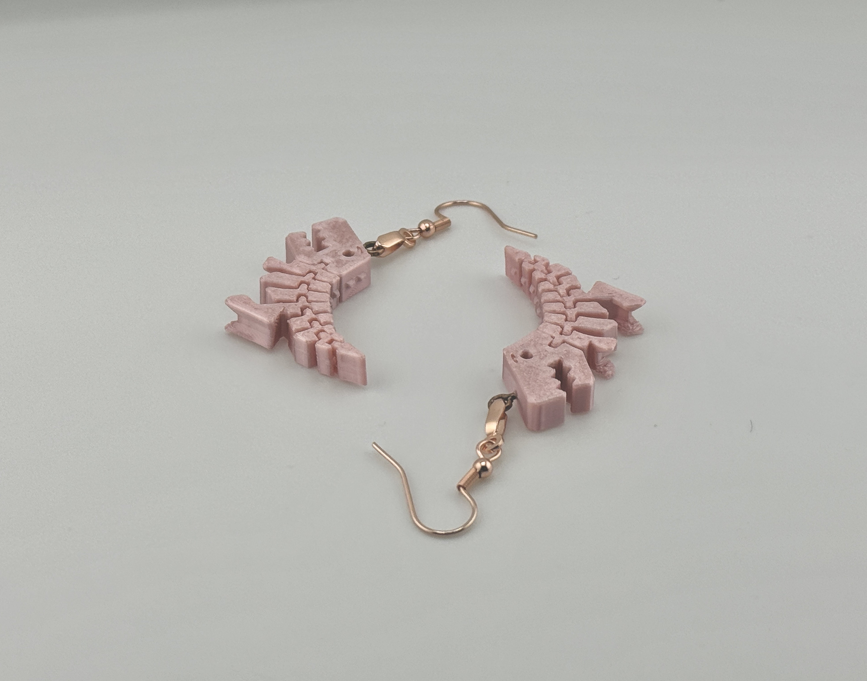 Flexi-rex Flexible T-rex Dinosaur 3D Printed Drop Earrings - Etsy