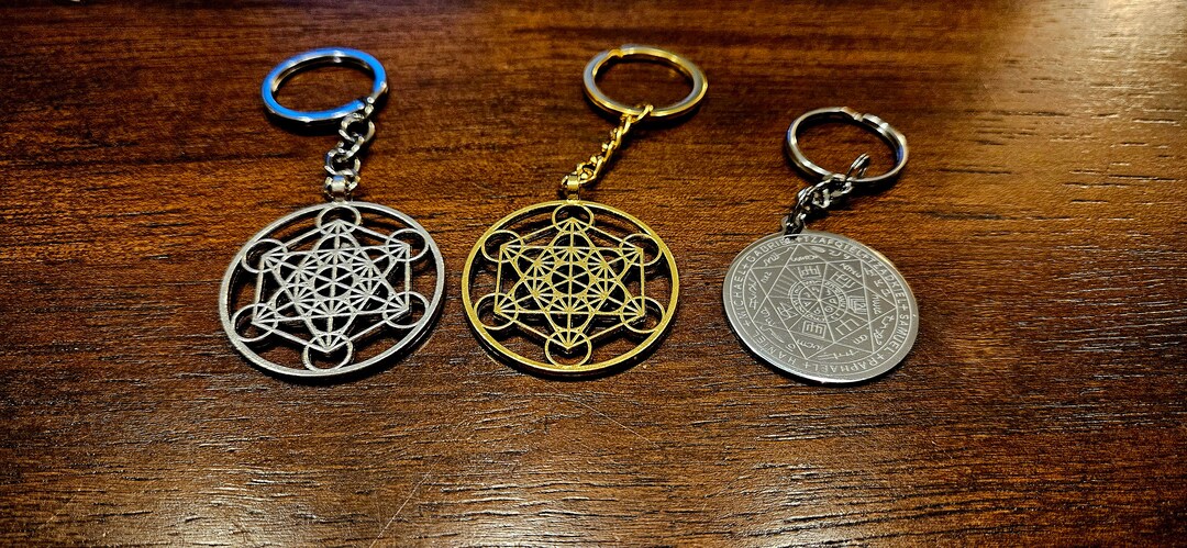 Sacred Geometry Keychains - Etsy