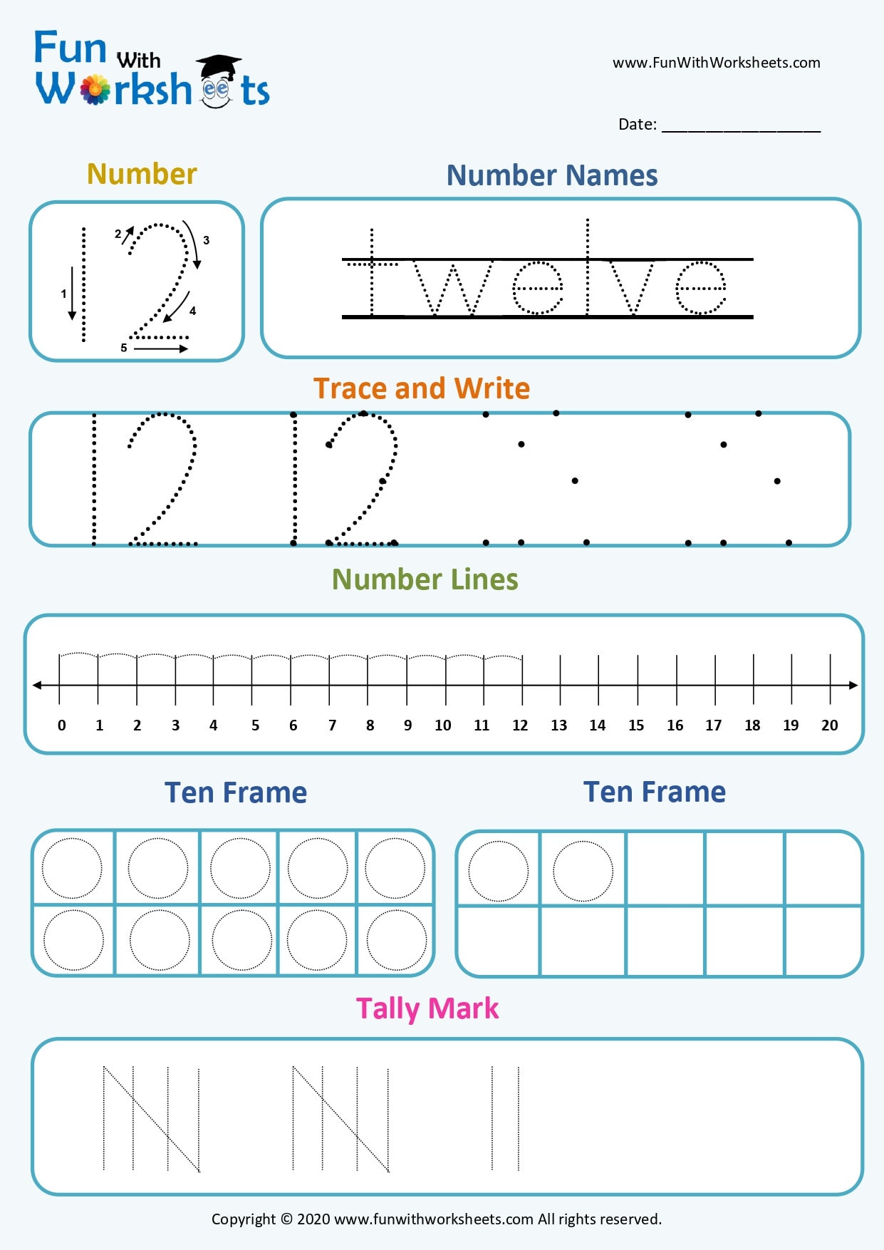 Numbers and Counting 11 to 20 Printable Workbook Preschool - Etsy