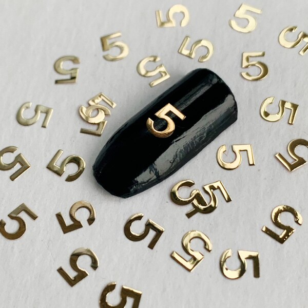 Gold Glitter Number - Etsy