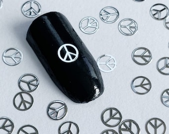 Peace Symbol Nail Art - Etsy