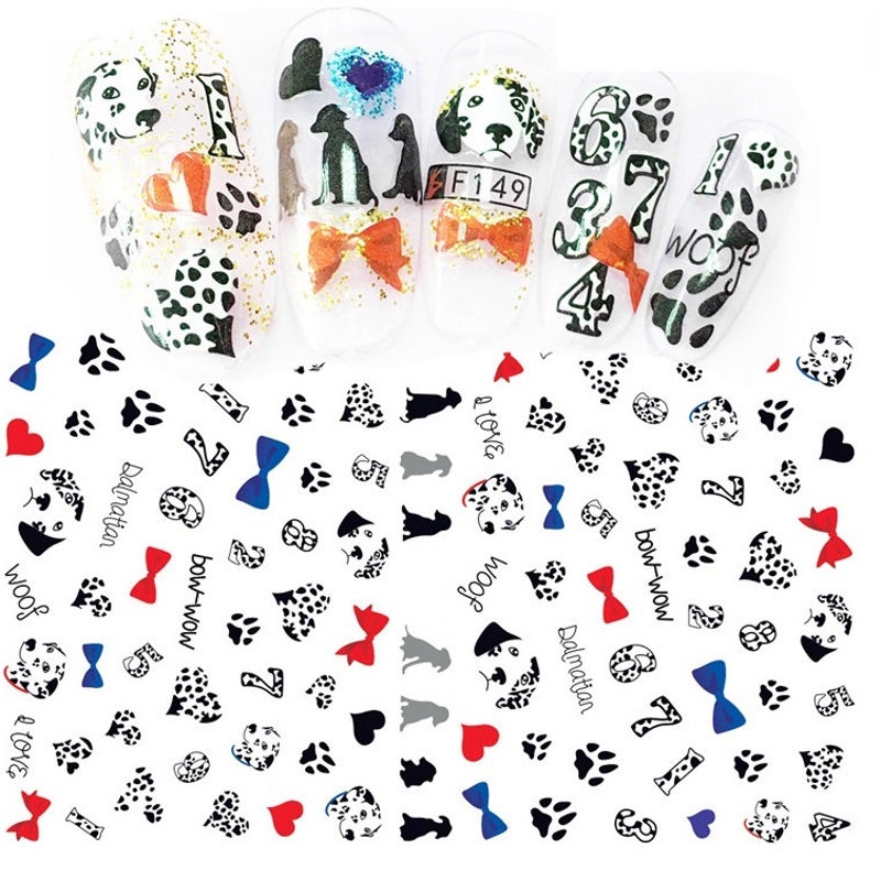 Dog Nail Decal - Etsy