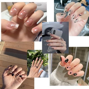 8 Sheets Cross-shape 4 Points Star Nail Art Stickers, Starlight Nail ...
