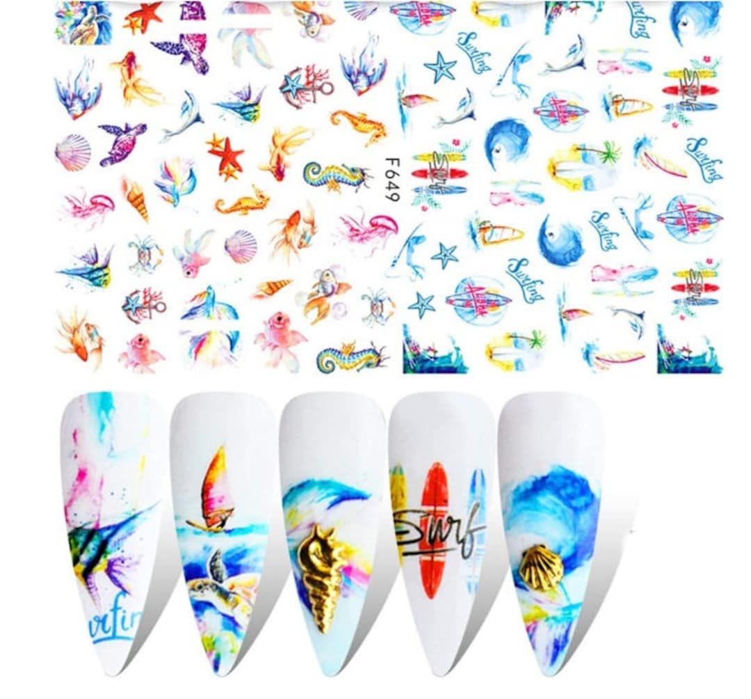 Tropical Beach Island Style Seashells Sea Stars Summer Ocean Self ...